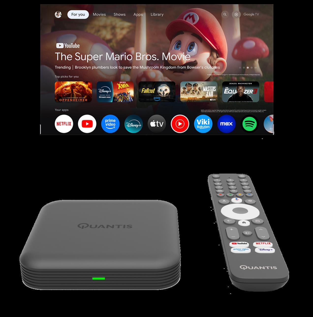 Quantis QE700 google tv – Radiotvchristiaanse